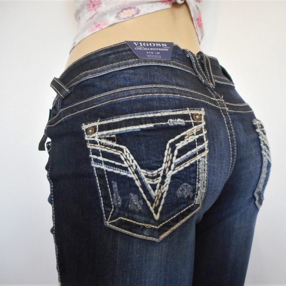 Vigoss | Jeans | New Vigoss Jeans Size 8 Chelsea Boyfriend Denim | Poshmark